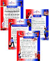 Gymcert - 4-Pack Gymnastics Events Safety Rules Posters