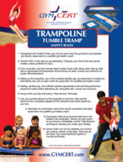 Gymcert - #309 Trampoline Safety Poster